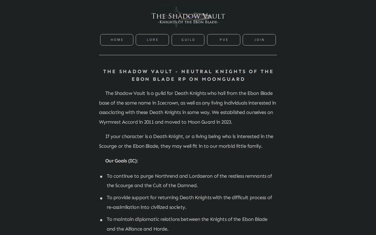 The Shadow Vault